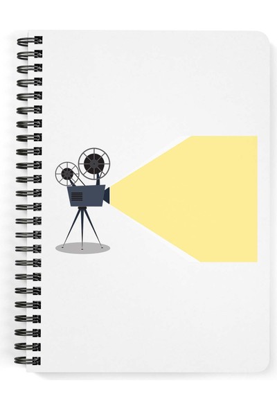 Hero Tasarım Eski Kamera Baskılı Ahşap Kapaklı Defter 15X20 cm DFT1071