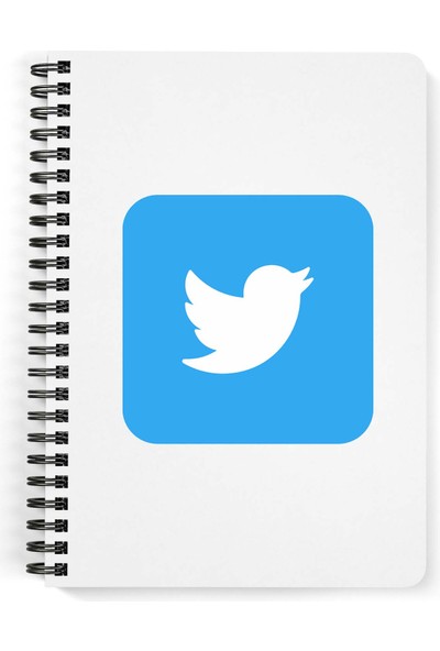 Hero Tasarım Twitter Baskılı Ahşap Kapaklı Defter 15X20 cm DFT377