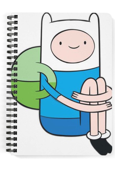 Hero Tasarım Adventure Time Baskılı Ahşap Kapaklı Defter 15X20 cm DFT2412