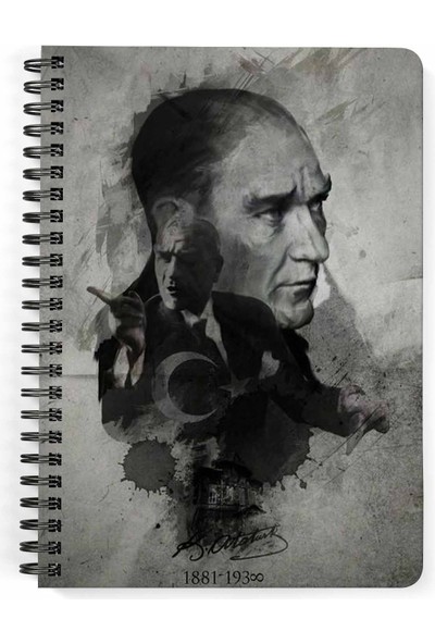 Hero Tasarım Atatürk Baskılı Ahşap Kapaklı Defter 15X20 cm DFT5591 Hero Tasarım Atatürk Baskılı Ahşap Kapaklı Defter 15X20 cm DFT5591