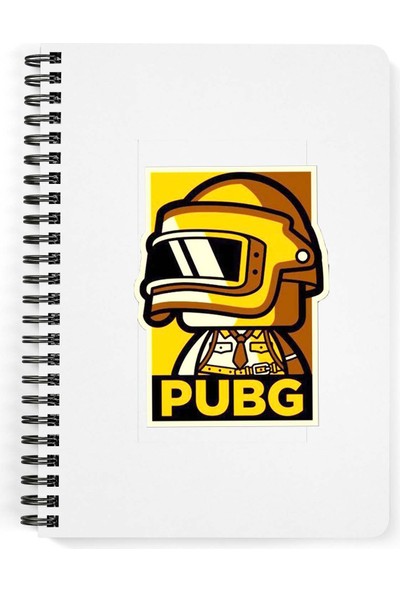 Hero Tasarım Pubg Baskılı Ahşap Kapaklı Defter 15X20 cm DFT6198