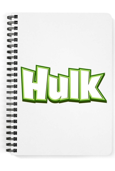 Hero Tasarım Hulk Baskılı Ahşap Kapaklı Defter 15X20 cm DFT1132 Hero Tasarım Hulk Baskılı Ahşap Kapaklı Defter 15X20 cm DFT1132