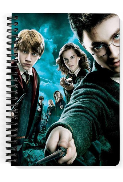 Hero Tasarım Harry Potter Baskılı Ahşap Kapaklı Defter 15X20 cm DFT2609