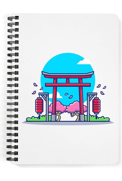 Hero Tasarım Tokyo Baskılı Ahşap Kapaklı Defter 15X20 cm DFT2126