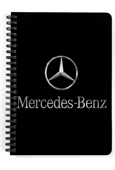 Hero Tasarım Mercedes-Benz Baskılı Ahşap Kapaklı Defter 15X20 cm DFT2670