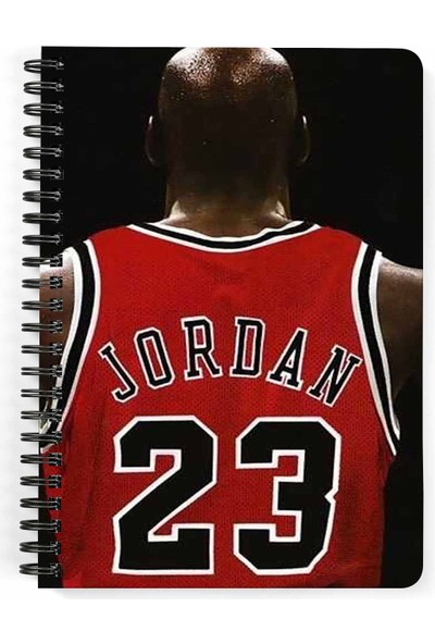 Hero Tasarım Jordan Baskılı Ahşap Kapaklı Defter 15X20 cm DFT3365