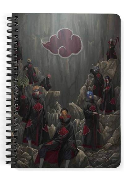 Hero Tasarım Naruto Anime Baskılı Ahşap Kapaklı Defter 15X20 cm DFT3272