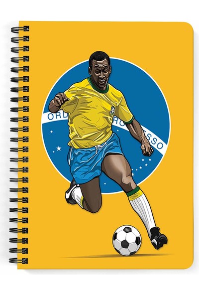 Hero Tasarım Pele Baskılı Ahşap Kapaklı Defter 15X20 cm DFT4580