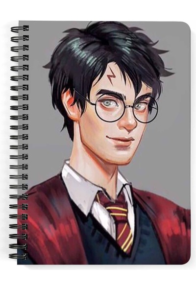 Hero Tasarım Harry Potter Baskılı Ahşap Kapaklı Defter 15X20 cm DFT3525