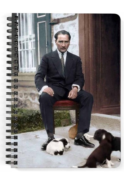 Hero Tasarım Atatürk Baskılı Ahşap Kapaklı Defter 15X20 cm DFT3535