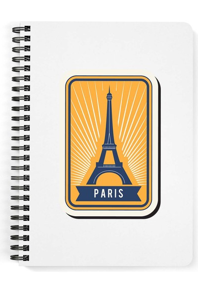 Hero Tasarım Paris Eyfel Kulesi Baskılı Ahşap Kapaklı Defter 15X20 cm DFT2206 Hero Tasarım Paris Eyfel Kulesi Baskılı Ahşap Kapaklı Defter 15X20 cm DFT2206