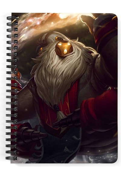 Hero Tasarım Support Lol Baskılı Ahşap Kapaklı Defter 15X20 cm DFT3233