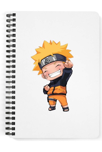 Hero Tasarım Naruto Baskılı Ahşap Kapaklı Defter 15X20 cm DFT6858