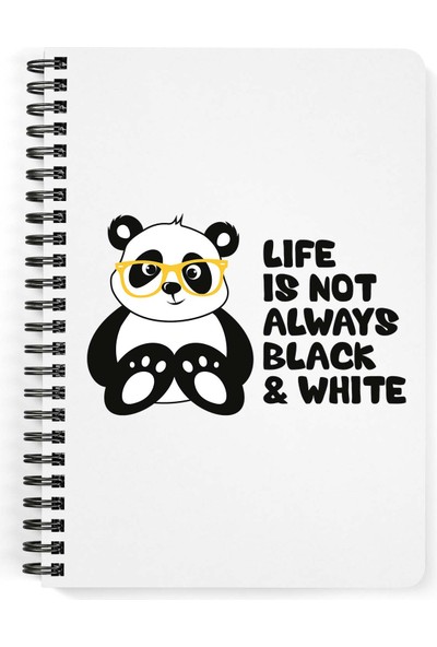 Hero Tasarım Gözlüklü Panda Baskılı Ahşap Kapaklı Defter 15X20 cm DFT852 Hero Tasarım Gözlüklü Panda Baskılı Ahşap Kapaklı Defter 15X20 cm DFT852