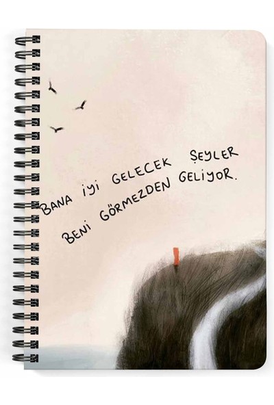 Hero Tasarım Görmezden Geliyor Baskılı Ahşap Kapaklı Defter 15X20 cm DFT3019