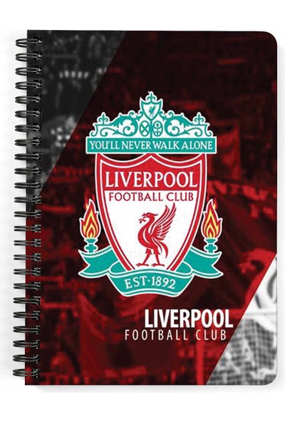Hero Tasarım Liverpool Baskılı Ahşap Kapaklı Defter 15X20 cm DFT4528