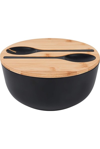Three Beans Bambu Elyaf Salatası Kase Meyveler, Salatalar ve Dekorasyon, Siyah Bambu Kapak Kaşıkla Set ile Set | Kaseler (Yurt Dışından) Three Beans Bambu Elyaf Salatası Kase Meyveler, Salatalar ve Dekorasyon, Siyah Bambu Kapak Kaşıkla Set ile Set | Kaseler (Yurt Dışından)
