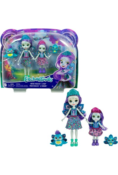 Enchantimals Kız Kardeş Bebekler Tavus Kuşu Patter ile Flap ve Pierapeacock ile Feather HCF83 Enchantimals Kız Kardeş Bebekler Tavus Kuşu Patter ile Flap ve Pierapeacock ile Feather HCF83