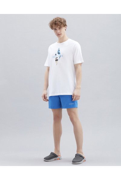 Skechers Swimwear M 5 ınch Swimshort Erkek Mavi Deniz Şortu - S211654-400