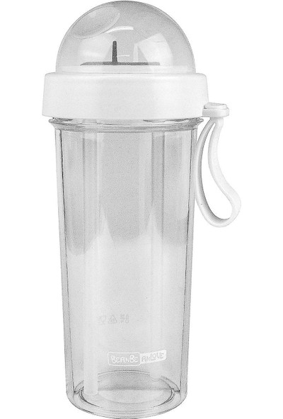 Three Beans Saman ile Iki Parçalı Su Şişesi - Beyaz (Yurt Dışından)