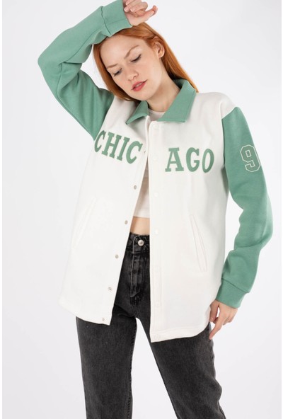 Nofilter Butik Mint Chicago Polo Yaka Kolej Ceket Nofilter Butik Mint Chicago Polo Yaka Kolej Ceket