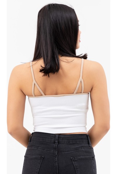 Özata Fermuarlı Crop Atlet