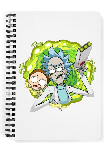 Hero Tasarım Rick And Morty Baskılı Ahşap Kapaklı Defter 15X20 cm DFT5961 Hero Tasarım Rick And Morty Baskılı Ahşap Kapaklı Defter 15X20 cm DFT5961