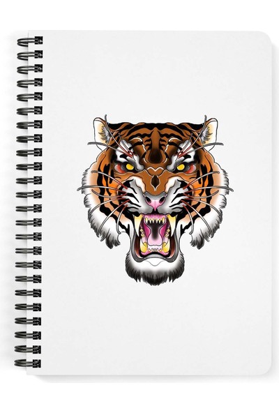 Hero Tasarım Tiger Baskılı Ahşap Kapaklı Defter 15X20 cm DFT5971 Hero Tasarım Tiger Baskılı Ahşap Kapaklı Defter 15X20 cm DFT5971