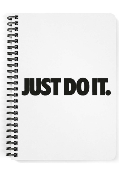 Hero Tasarım Just Do It Baskılı Ahşap Kapaklı Defter 15X20 cm DFT2110