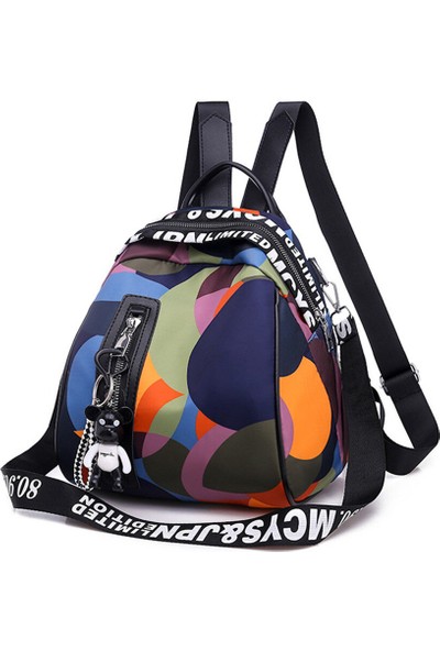 Three Beans Yeni Çok Işlevli Sırt Çantası Kadın Su Geçirmez Oxford Bagpack Kadın Anti Hırsızlık Sırt Çantası Schoolbag (Yurt Dışından)