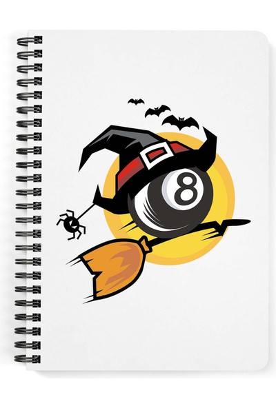 Hero Tasarım Bilardo Topu Baskılı Ahşap Kapaklı Defter 15X20 cm DFT2082 Hero Tasarım Bilardo Topu Baskılı Ahşap Kapaklı Defter 15X20 cm DFT2082