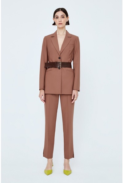 İdeamoda Kemerli Blazer
