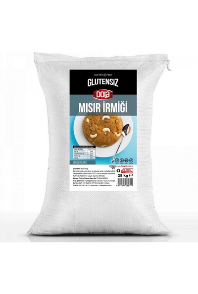 Dola Glutensiz Mısır Irmiği 25 kg