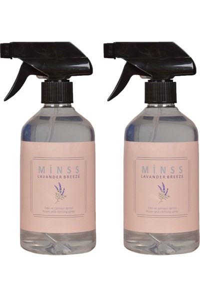 Minss 2'li Set Lavanta Oda ve Çamaşır Parfümü 1000 ml