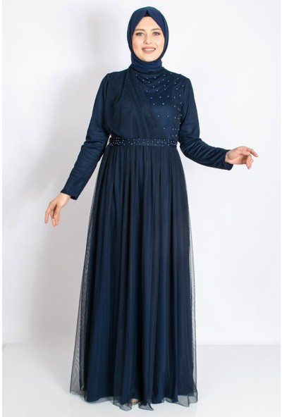 Fahima Parla Abiye Lacivert FHM831 Fahima Parla Abiye Lacivert FHM831