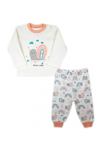 Luggi Kız Salyangoz Pijama Takım