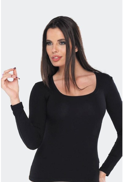 Malabadi Kadın Uzun Kol Açık Yaka Modal Body 1042