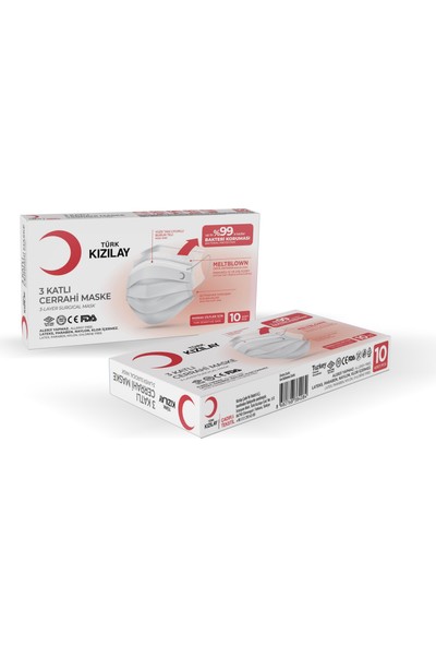 Kızılay 3 Katlı Meltblown Yetişkin Cerrahi Maske