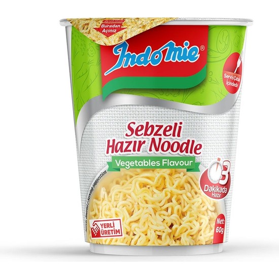 Indomie Bardak Sebzeli Hazır Noodle Fiyatı - Taksit Seçenekleri