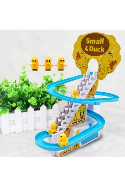 Kahraman Oyuncak Küçük Sarı Ördek Merdivenli Müzikli Işıklı 3 Ördek