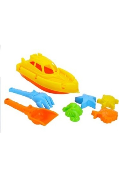 Can Oyuncak Renkli Gemi Seti Kum Kalıpları 7 Parça Set Can Oyuncak Renkli Gemi Seti Kum Kalıpları 7 Parça Set