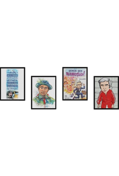 Hero Tasarım Şener Şen 4 Parça Mdf TABLOSLA262