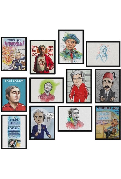 Hero Tasarım Şener Şen 12 Parça Mdf TABLOZLLTB153