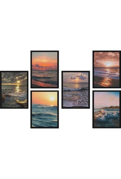 Hero Tasarım Manzara 6 Parça Mdf TABLOGMZ204 Hero Tasarım Manzara 6 Parça Mdf TABLOGMZ204