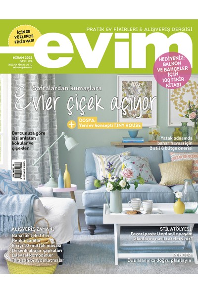 Evim Dergisi Dijital Dergi Aboneliği 12 Aylık