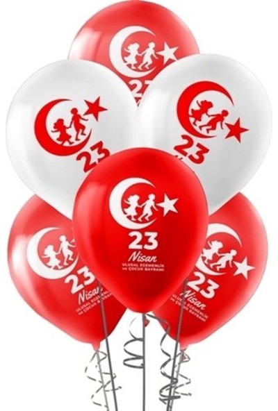 23 Nisan Baskılı Pastel Balon 6 Adet 23 Nisan Baskılı Pastel Balon 6 Adet
