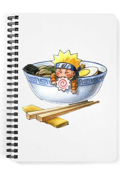 Hero Tasarım Naruto Baskılı Ahşap Kapaklı Defter 15X20 cm DFT6660