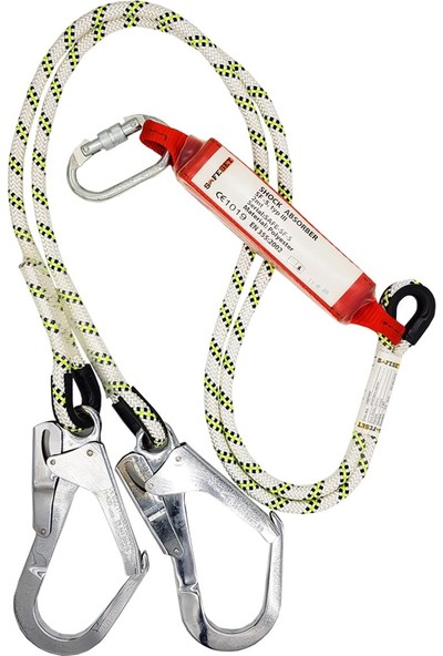 Kayamu Şok Emicili Çift Bacaklı Kanca Karabinalı Safeset Sertifikalı Lanyard Kayamu Şok Emicili Çift Bacaklı Kanca Karabinalı Safeset Sertifikalı Lanyard