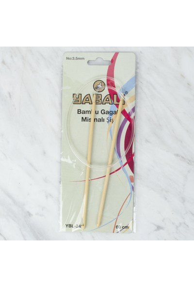 Yabalı Bambu Gagalı 3.5 mm 60 cm Misinalı Şiş - YB341 Yabalı Bambu Gagalı 3.5 mm 60 cm Misinalı Şiş - YB341