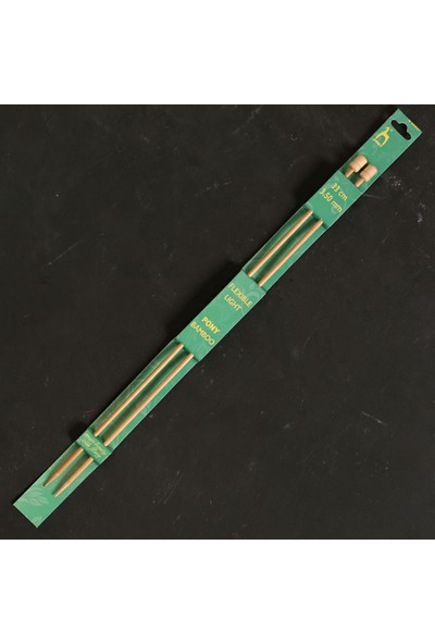 Pony Bamboo 3.5 mm 33 cm Bambu Örgü Şişi - 66807 Pony Bamboo 3.5 mm 33 cm Bambu Örgü Şişi - 66807